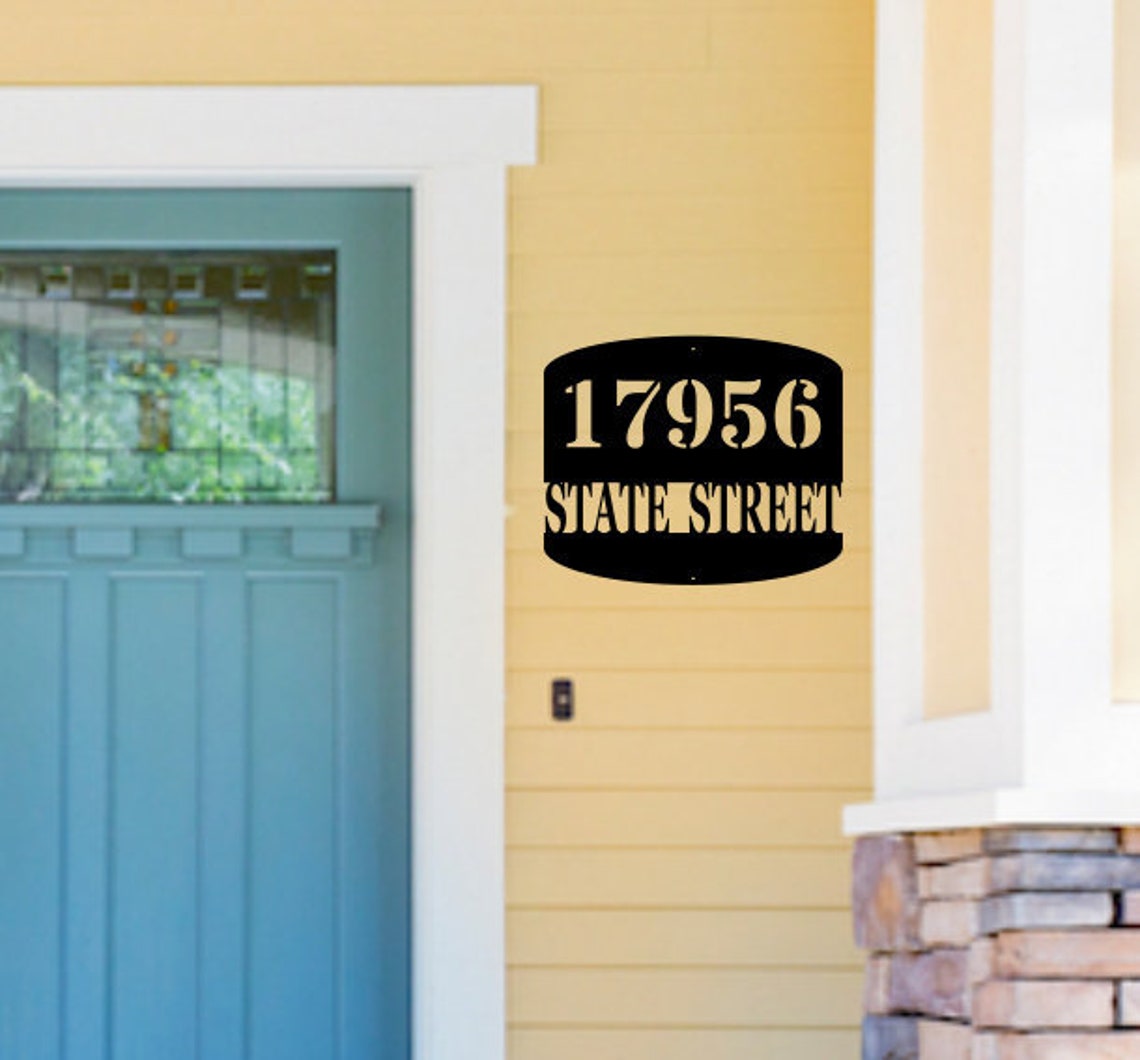 Address Number Plaque House Numbers-street Sign Custom - Etsy