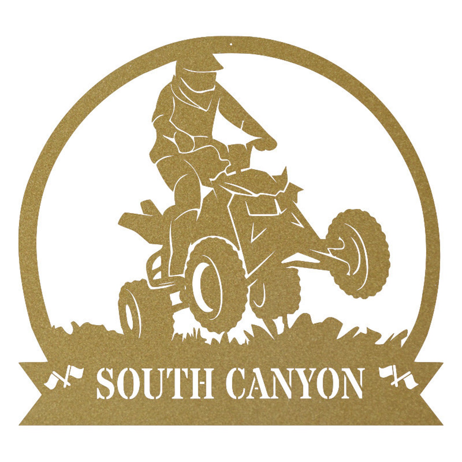 ATV Metal Monogram Sign - Etsy