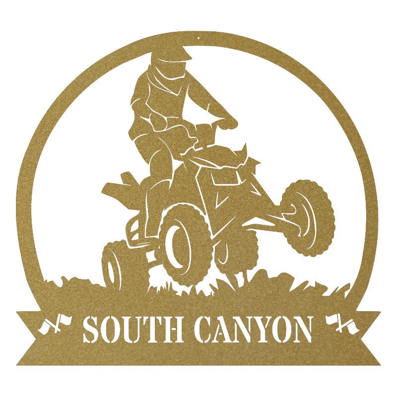 ATV Metal Monogram Sign - Etsy