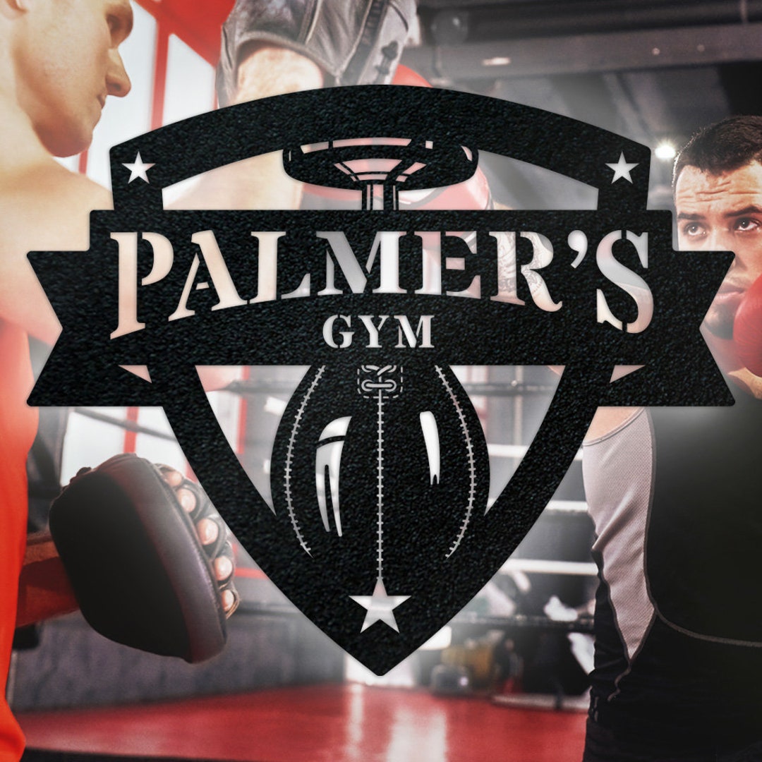 Gym Speed Bag Boxing Sign, Personalized Home Gym Sign, Custom Metal Gym ...