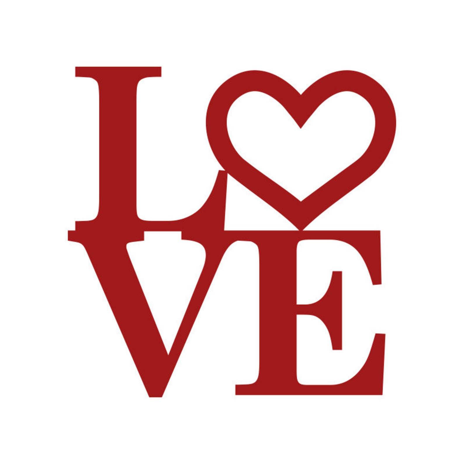 Love Letters - Heart Sign - Metal Decor - Etsy