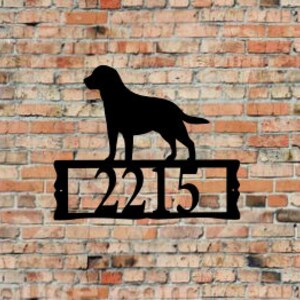 Labrador Retriever Metal Address Plaque for House Address | Etsy