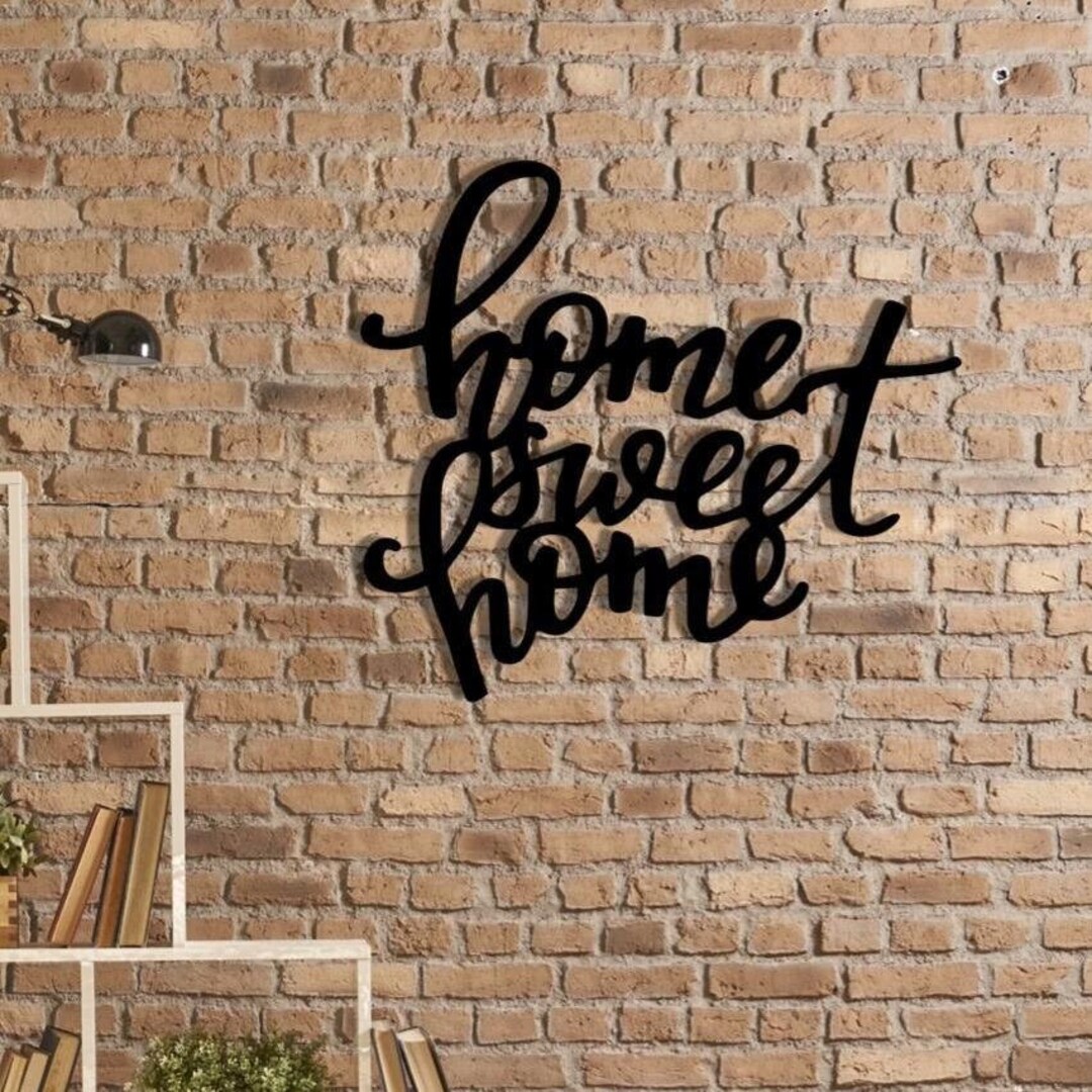 Home Sweet Home - Metal Sign - Monogram Metal Shop - Etsy