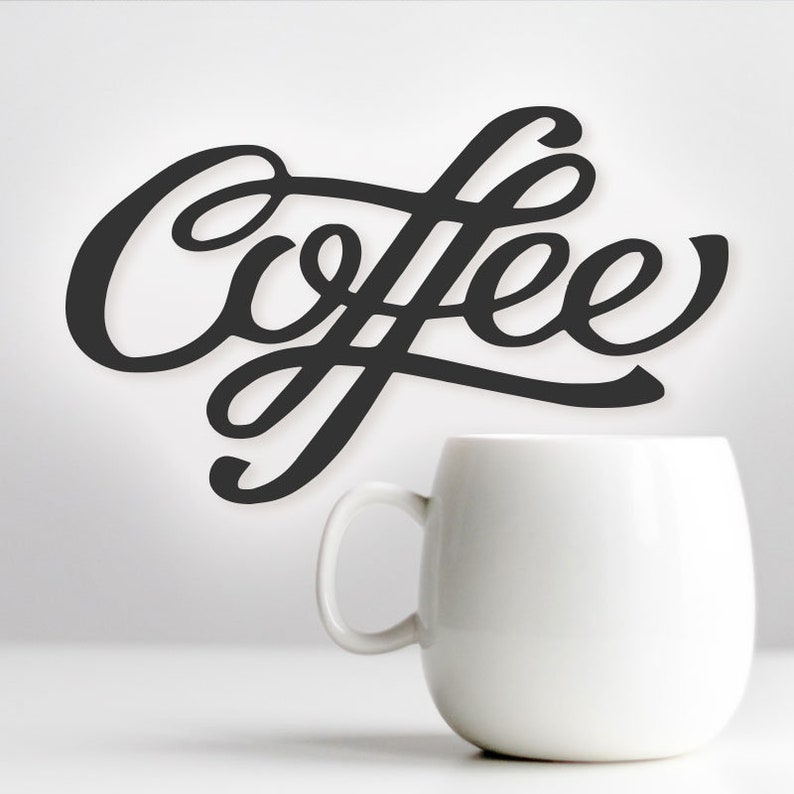 Coffee Metal Sign Monogram Metal Shop - Etsy