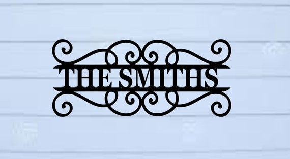 Custom Split Scroll Monogram-Housewarming Gift Personalized | Etsy