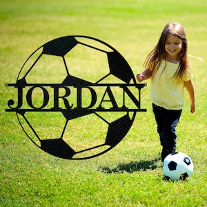 Soccer Ball Personalized Monogram - Custom Laser Cut Metal Sign ...