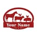 Farm Animals Monogram - Farmer Metal Sign - Etsy