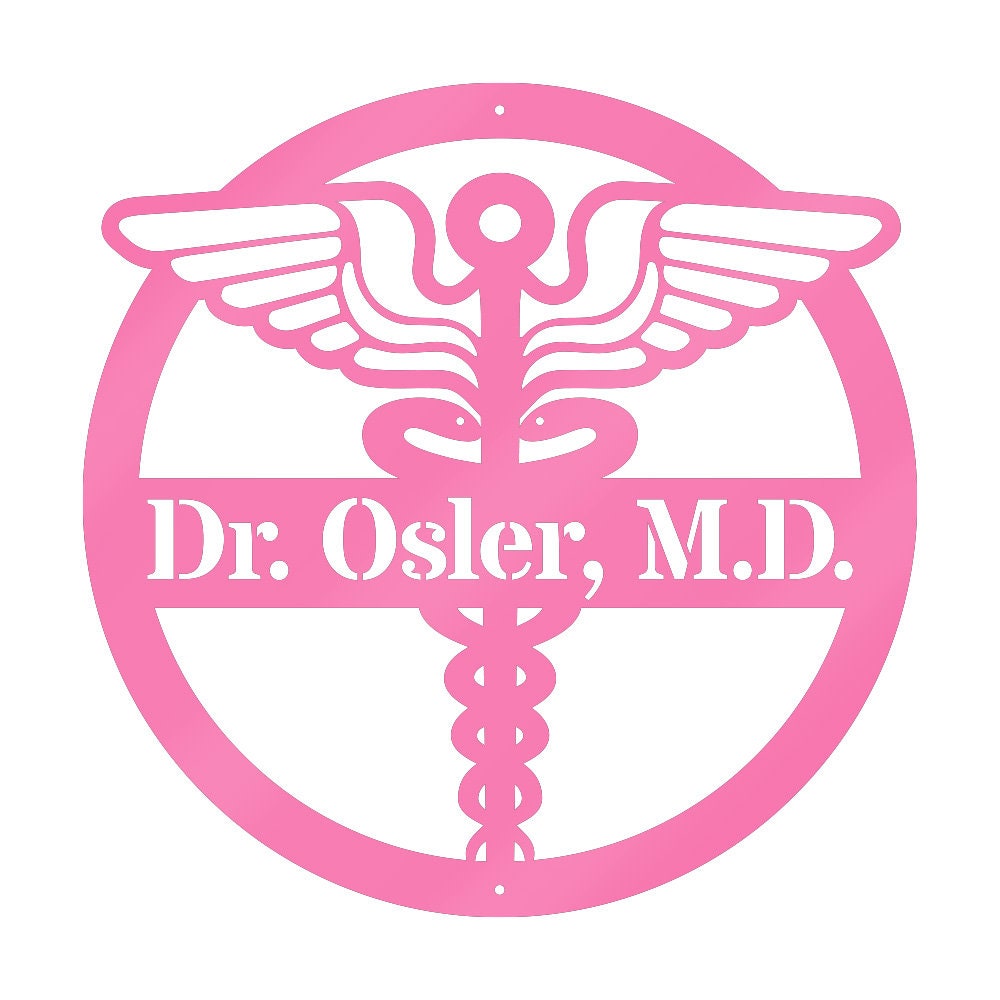 Doctor Monogram Metal Sign Metal Health Care Sign Metal | Etsy