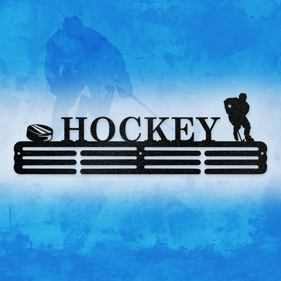Hockey Sport Medal Hanger Monogram - 12 Rungs for Medals & Ribbons ...