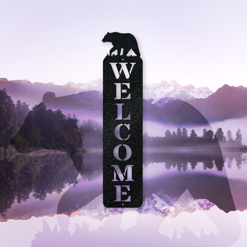 Steel Welcome Sign - Etsy