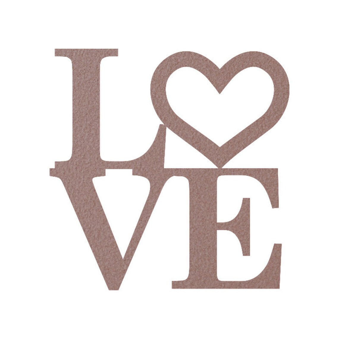 Love Letters Heart Sign Metal Decor - Etsy