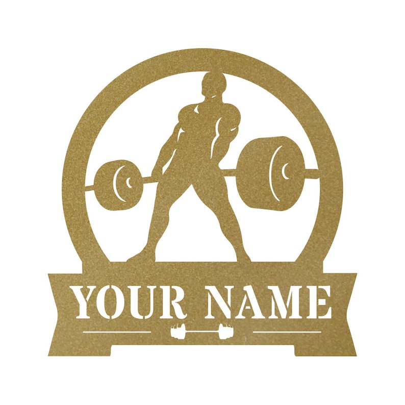 Personalized Deadlift Metal Sign, Custom Home Gym Decor - Etsy