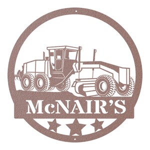 Construction Collection: Road Grader Metal Sign - Etsy