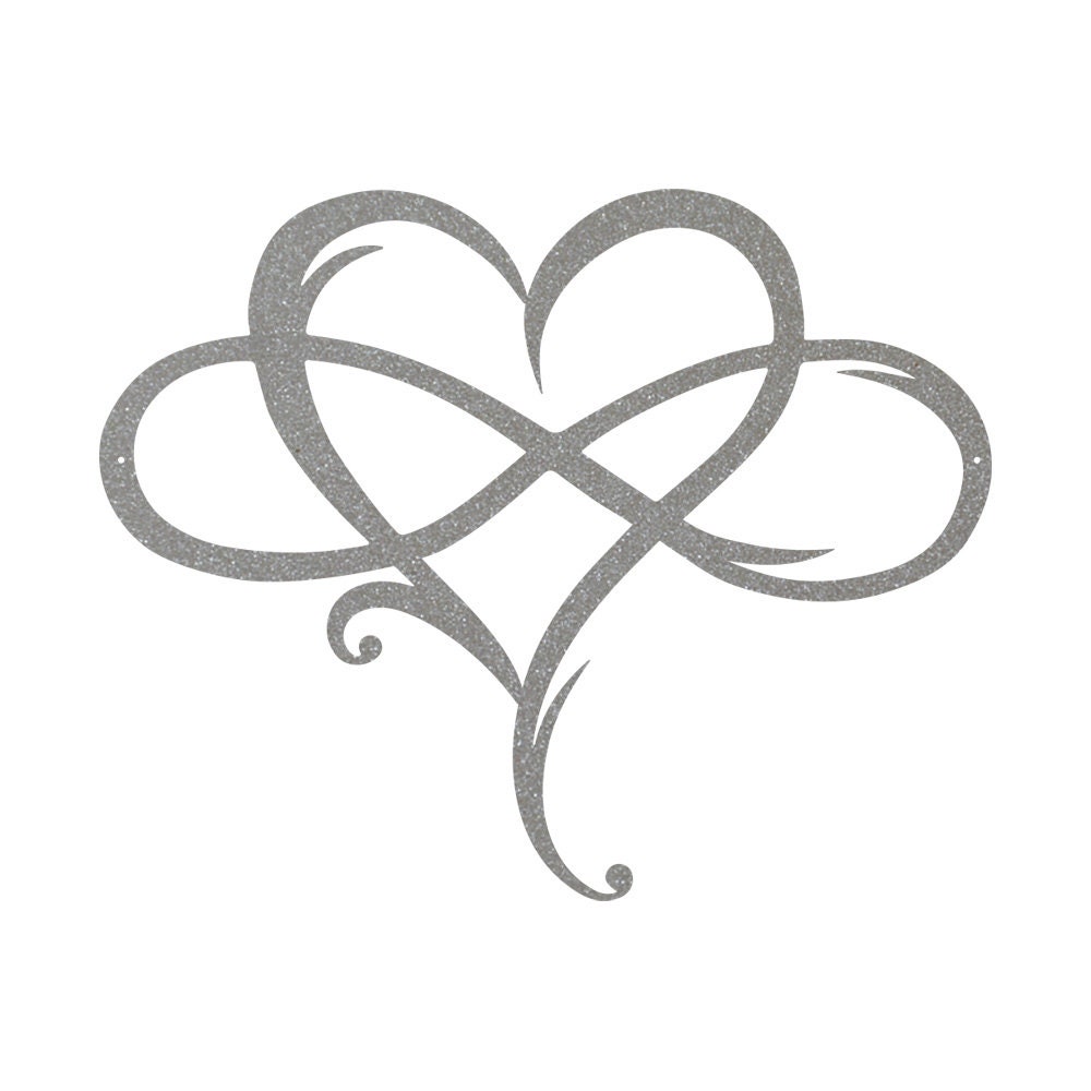 The Infinity Heart Metal Sign - Etsy