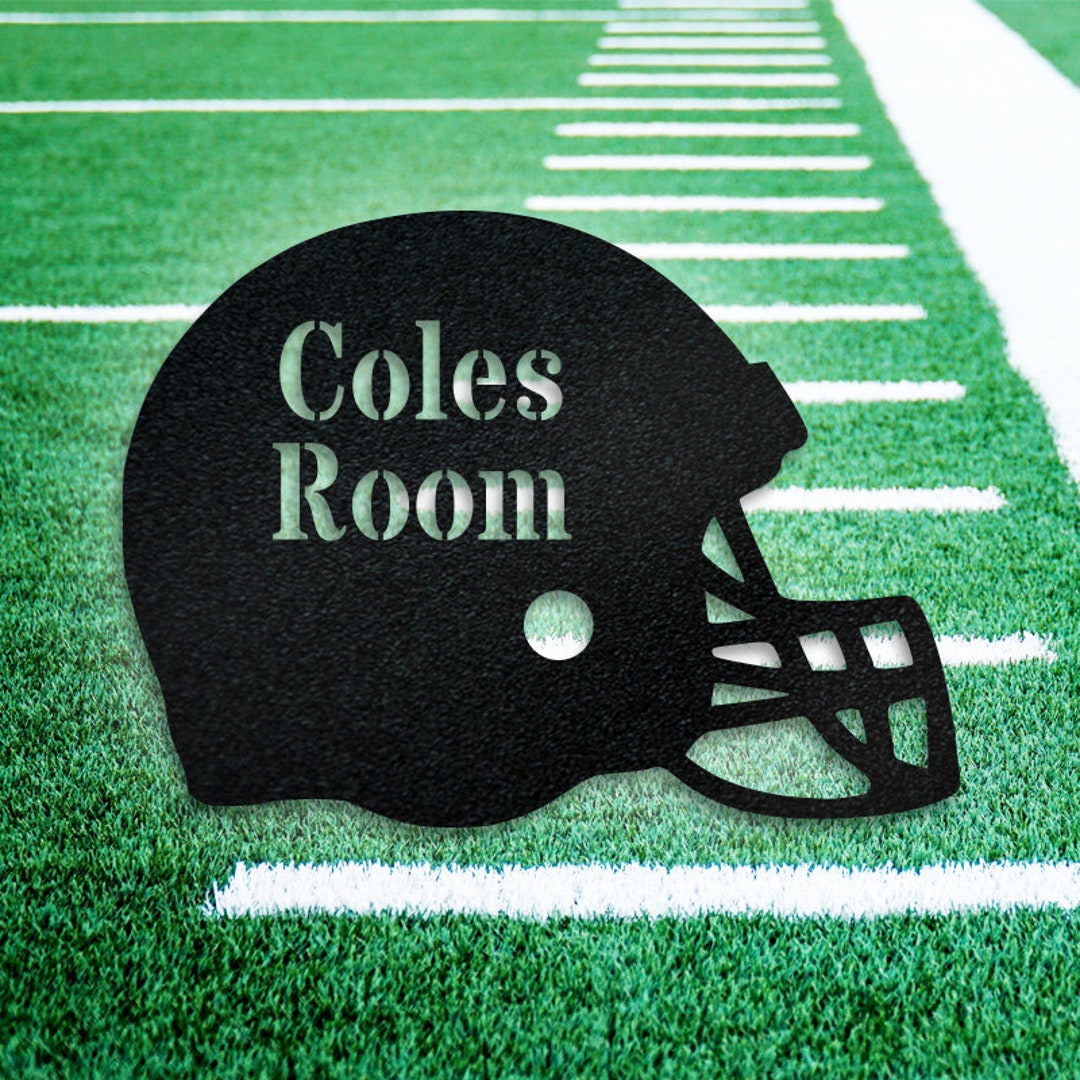 Personalized Metal Football Sign, Football Gift for Boys, Personalized ...