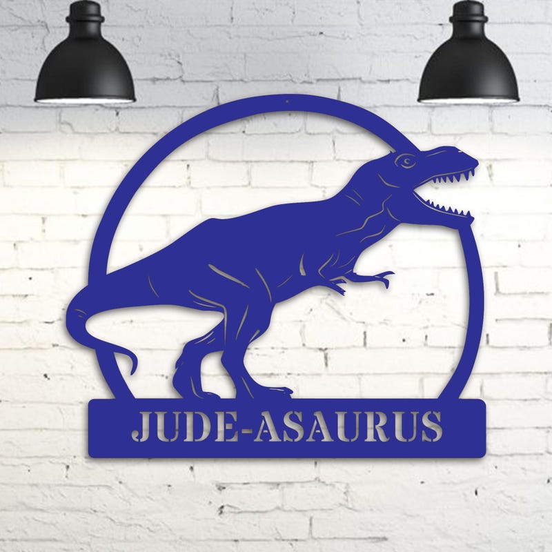 Metal Yard Art Dinosaur - Etsy