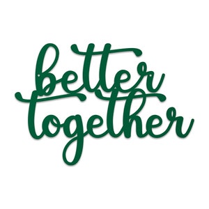 Better Together Metal Wall Sign | Anniversary Gift Idea | Home Decor ...