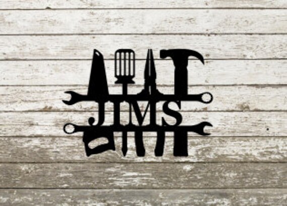 Custom Handyman Monogram-garage Sign Housewarming Gift - Etsy