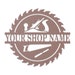 Wood Shop Sawblade Customized Monogram Metal Sign, Construction Trades ...