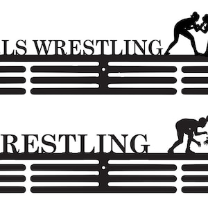 Wrestling Women's Sport Medal Hanger Monogram - 12 Rungs for Medals ...
