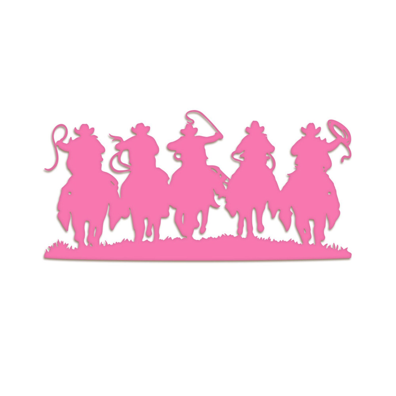 Western Cowboy Posse Wallart Western Riding Cowboys Metal | Etsy