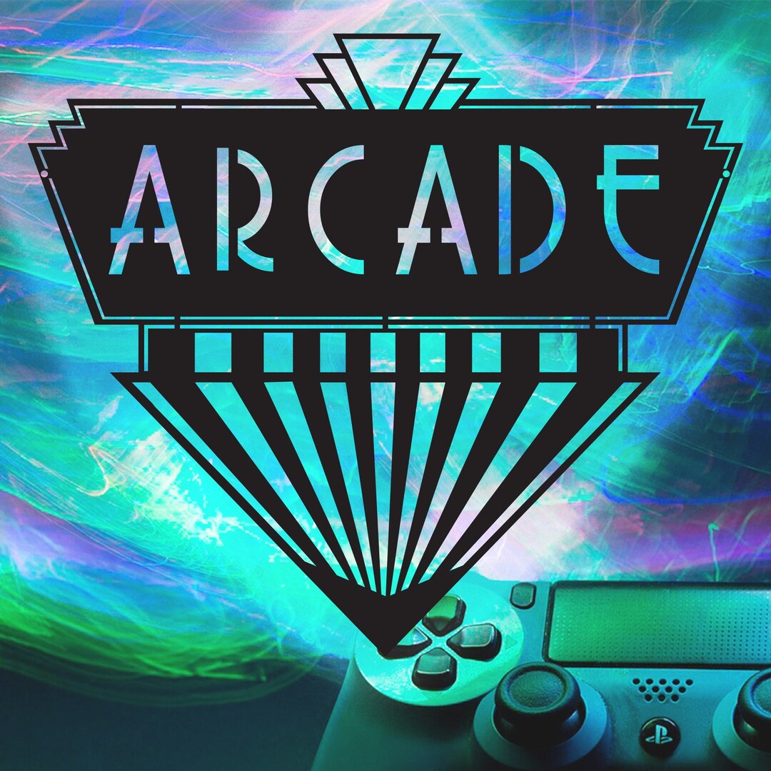 Game Room Arcade Metal Sign, Gamer Gift and Decor, Bar Room Sign ...