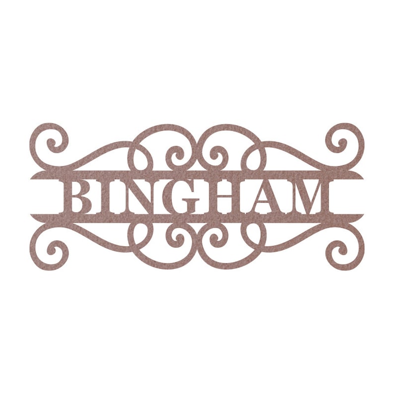 Custom Split Scroll Monogram-housewarming Gift Personalized - Etsy