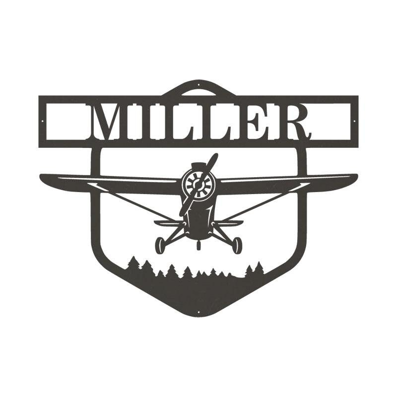 Airplane Monogram Front View Pilot Gifts Personalized - Etsy