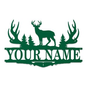 Buck Antler Split Monogram Sign, Hunting Camp Decor, Gift, Gift for Him ...