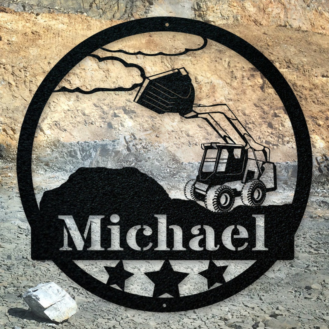 Construction Collection: Skid Steer Bobcat Sign - Etsy