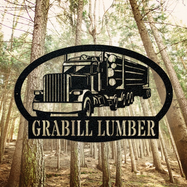 Logging Metal Sign - Etsy