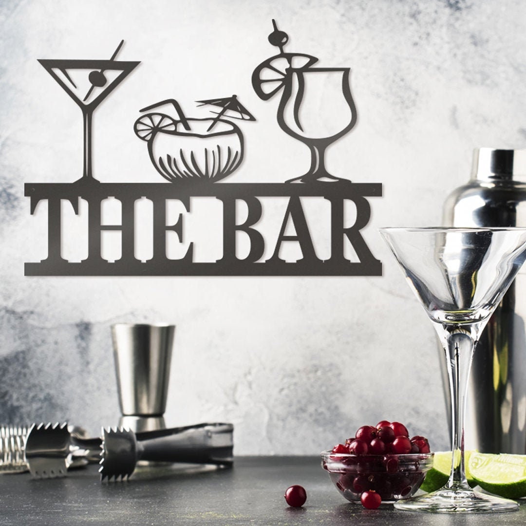 Metal Bar Sign-personalized Bar Theme Sign, Custom Bar Theme Sign - Etsy