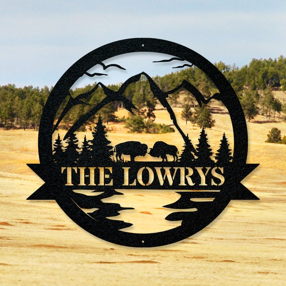 Bison Great Outdoor Sign Bison Decor Bison Gift Bison Camp - Etsy