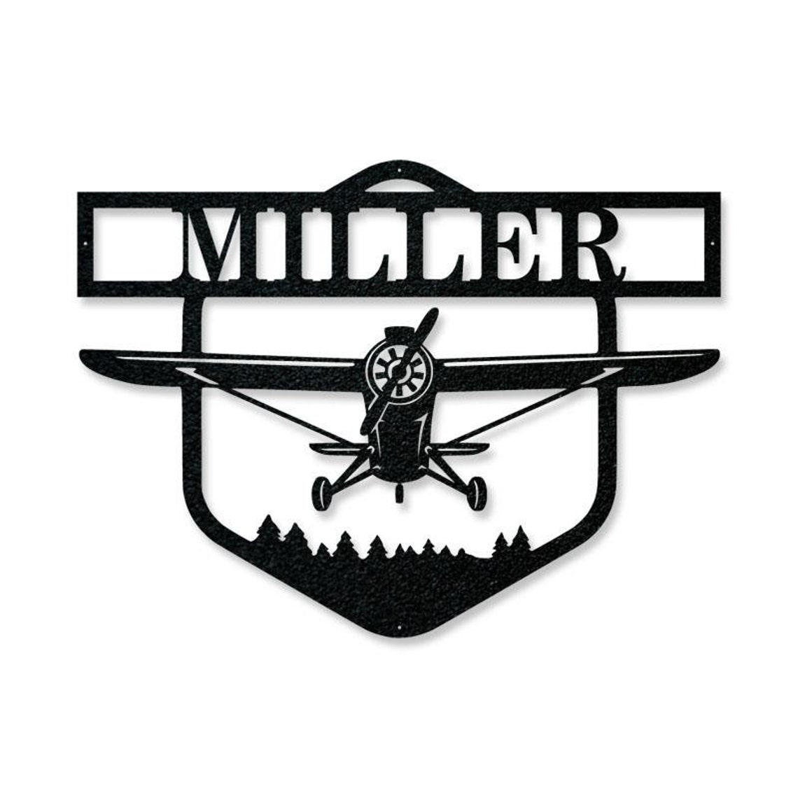 Airplane Monogram Front View Pilot Gifts Personalized - Etsy