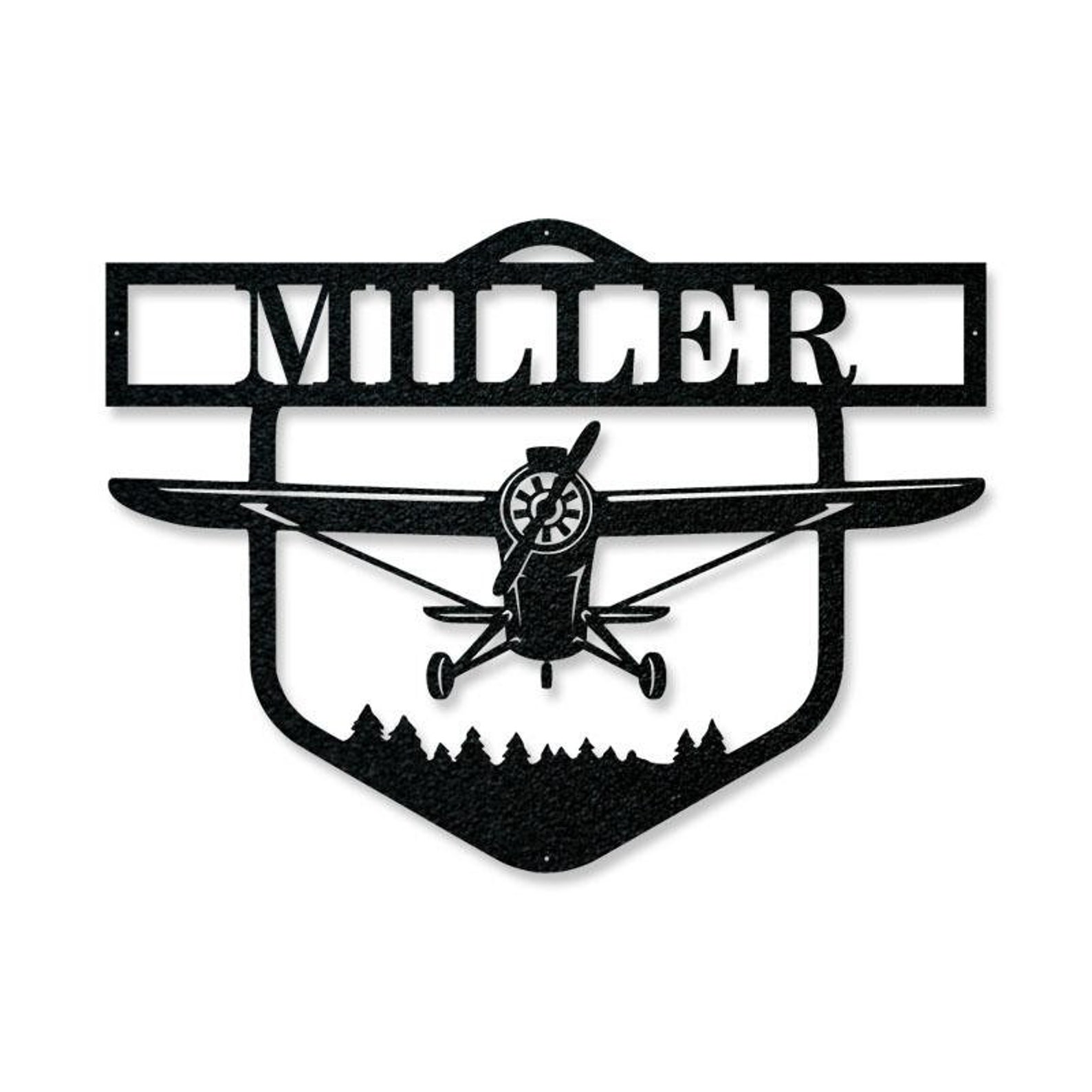 Airplane Monogram Front View Pilot Gifts Personalized - Etsy