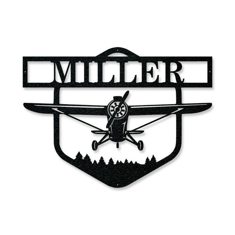 Airplane Monogram Front View Pilot Gifts Personalized - Etsy