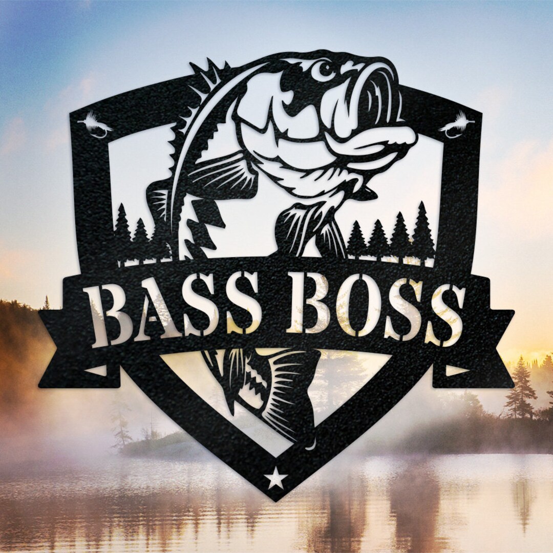 Large Mouth Bass Custom Sign | Decor | Metal | Lake House Decor | Gifts ...