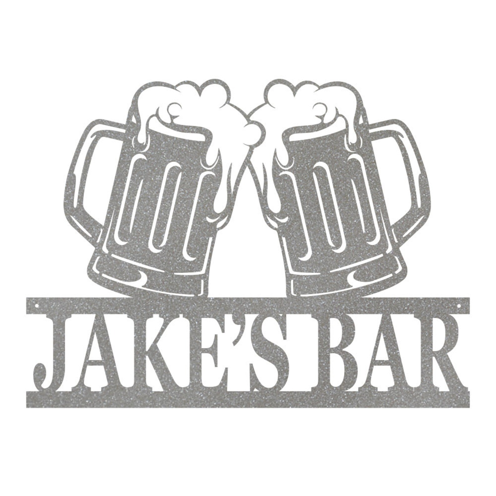 Beer Mug Monogram Sign Custom Bar Theme Sign Cheers - Etsy