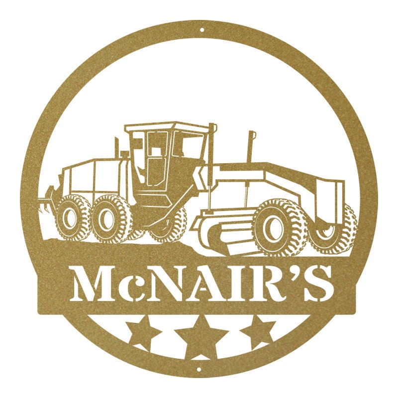 Construction Collection: Road Grader Metal Sign - Etsy