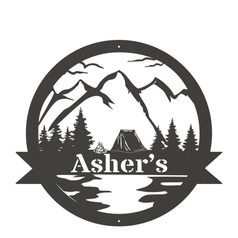 Custom Tent Camper Sign Metal Decor Camping Outdoors | Etsy