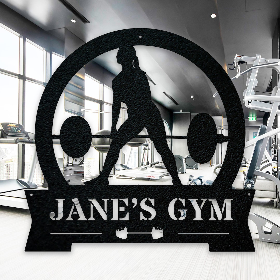 Personalized Deadlift Metal Sign, Custom Home Gym Decor - Etsy