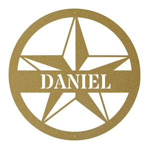 Personalized Metal Star Sign – Custom Laser Cut Wall Art - Etsy