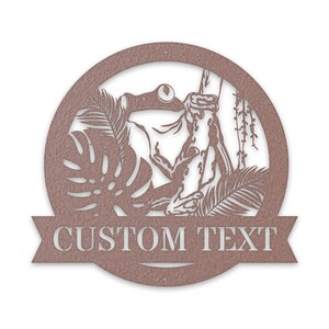 Rainforest Tree Frog - Personalized Metal Wall Art Sign - Etsy