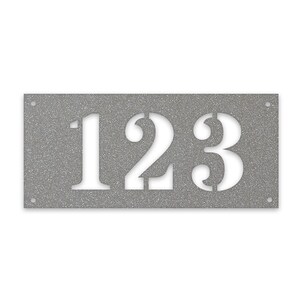 Metal House Numbers, Flat Plate, House Number Plaque, Metal Address ...