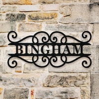 Metal Name Sign - Etsy