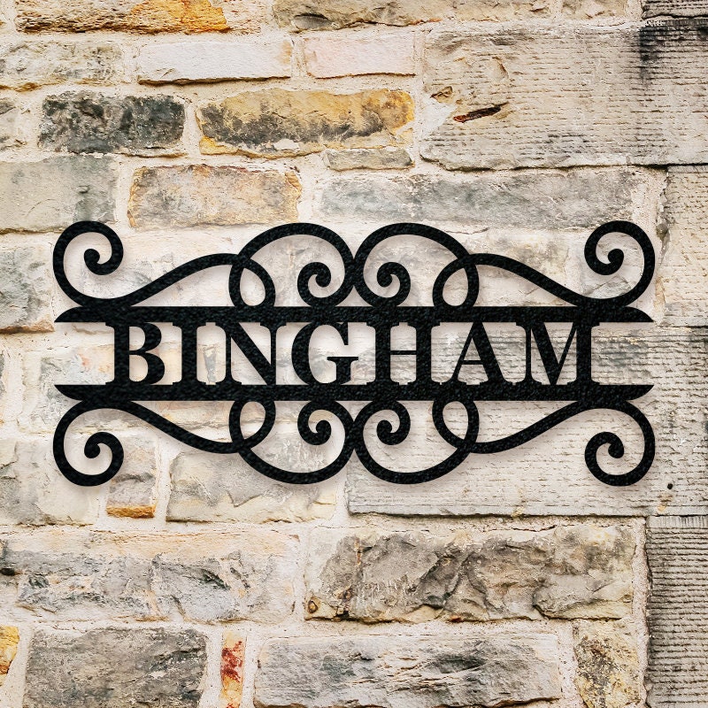 Front Door Iron Sign - Etsy