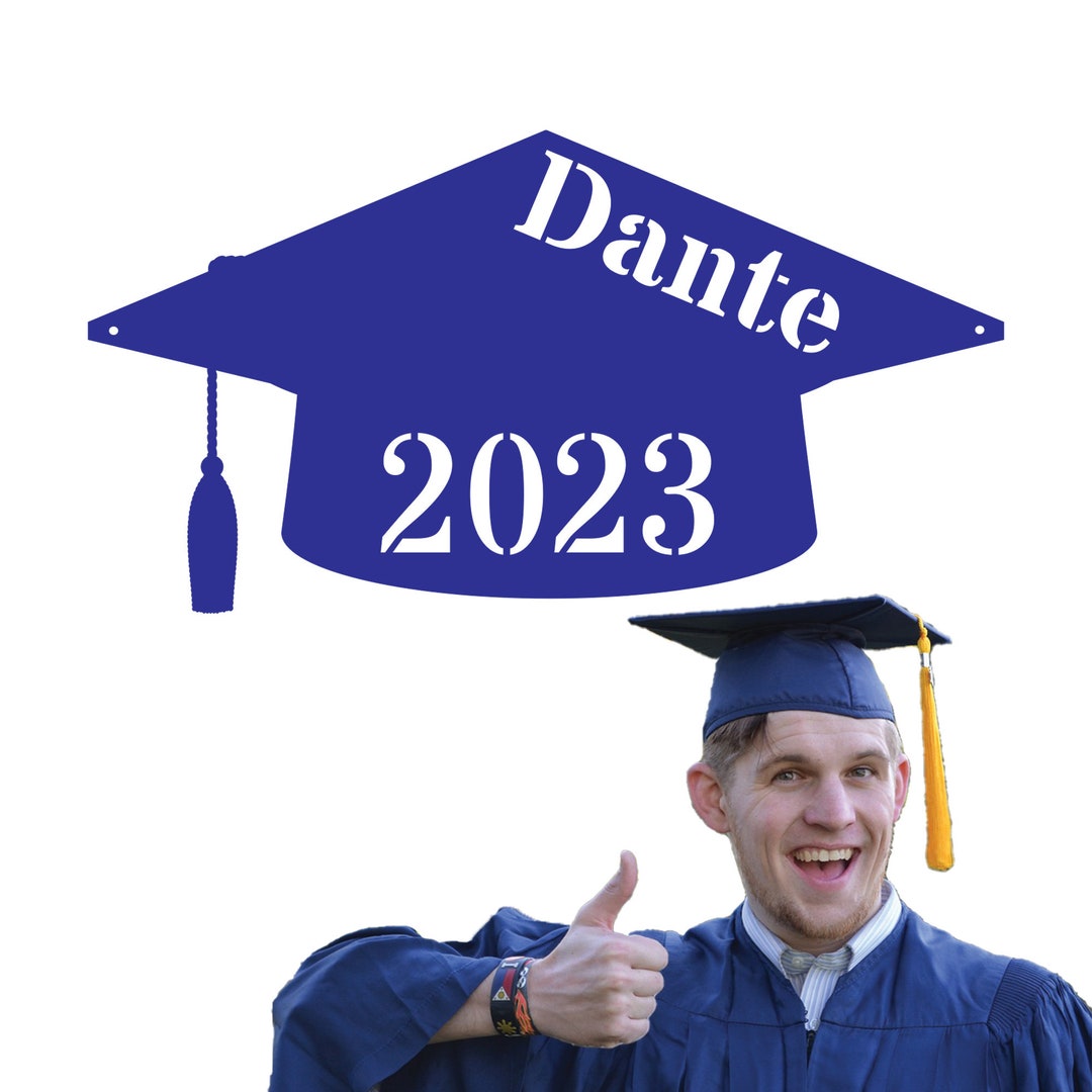 Graduation Cap Personalized Metal Sign - Graduation Gift - Metal Home ...