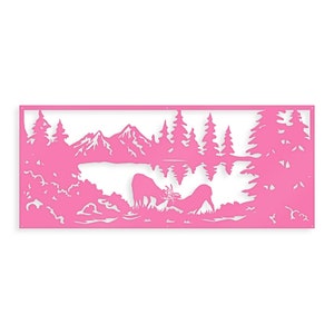 Fighting Deer Scene - Monogram Metal Sign - Great Outdoor Metal Sign - Etsy