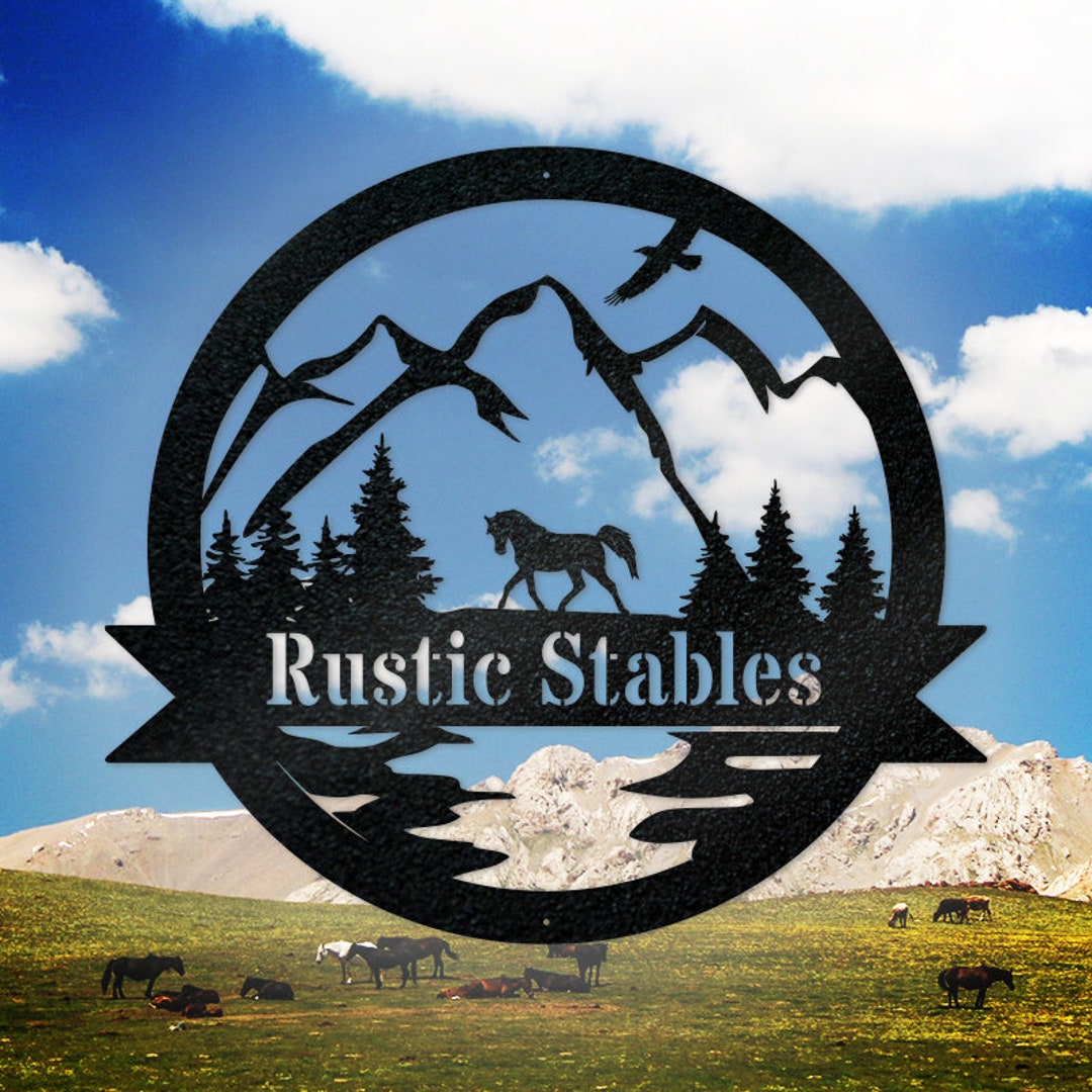 Horse Pasture Sign – Metal Sign - Etsy