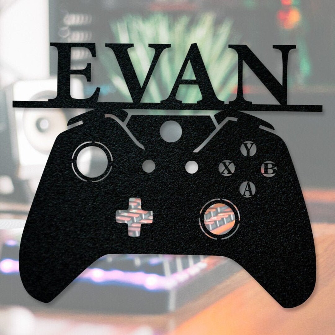 Gamer Name Sign, Nursery Decor, Personalized Metal Sign, Personalized ...